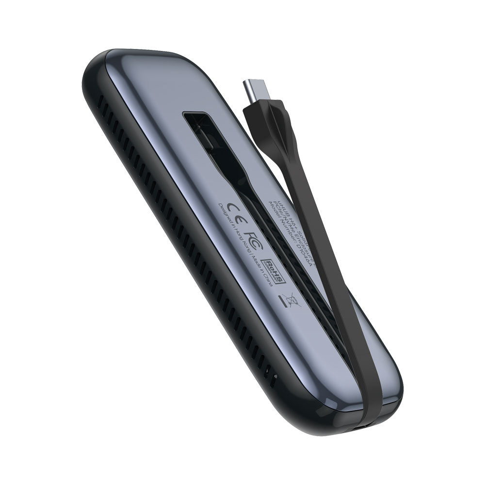 UNITEK TYPE-C 6-IN-1 PORT REPLICATOR WITH M.2 SSD STORAGE (D1046A)