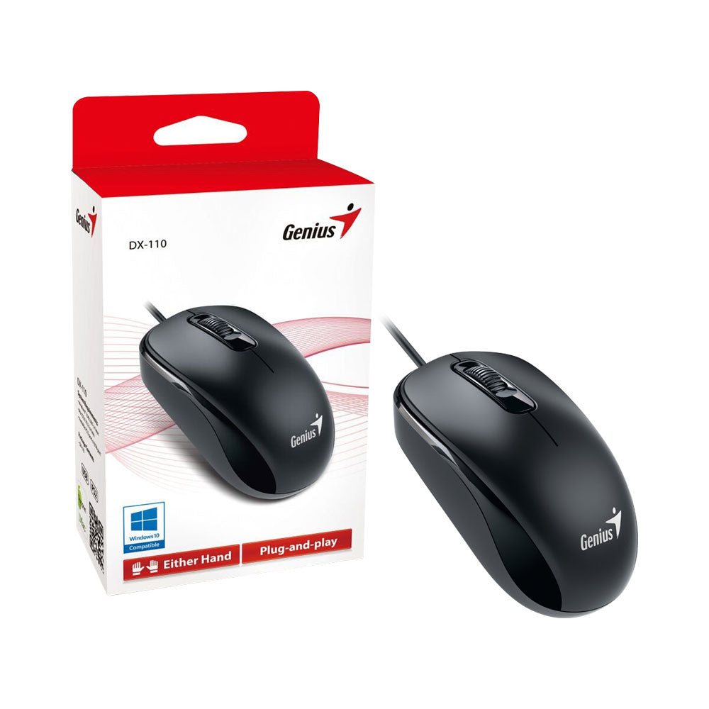 GENIUS DX-110 | 1.5M USB WIRED CLASSIC OPTICAL MOUSE