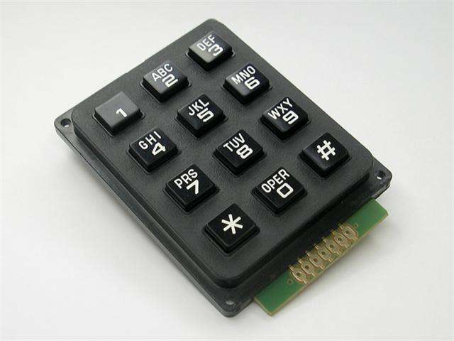 3x4 Matrix Keypad with 12 Alpha-numeric Keys