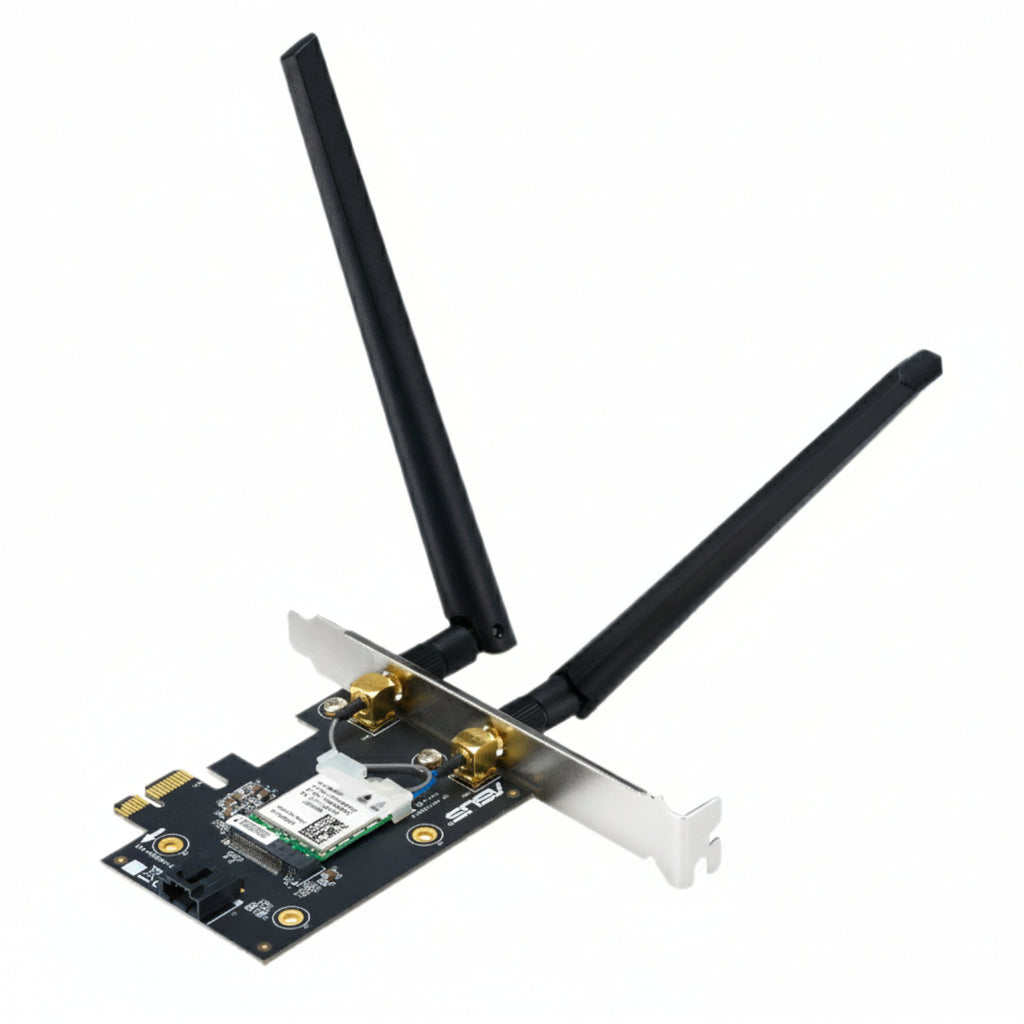 ASUS Wi-Fi 7 Tri-Band PCIe Wireless Adapter with Bluetooth 5.4 – Black