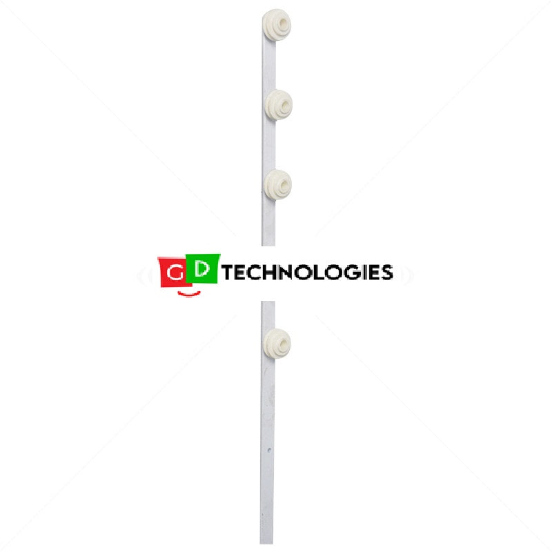 Nemtek Fence Pole - 5Line Flat Bar Galvanised Powder Coated WB EF-5HDW