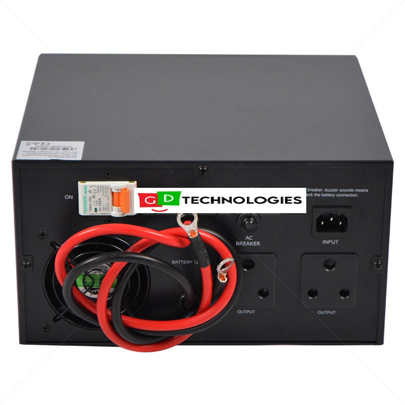 Powa-Prod Inverter 1000W Pure Sine Wave 12VDC Intelligent Charger LCD