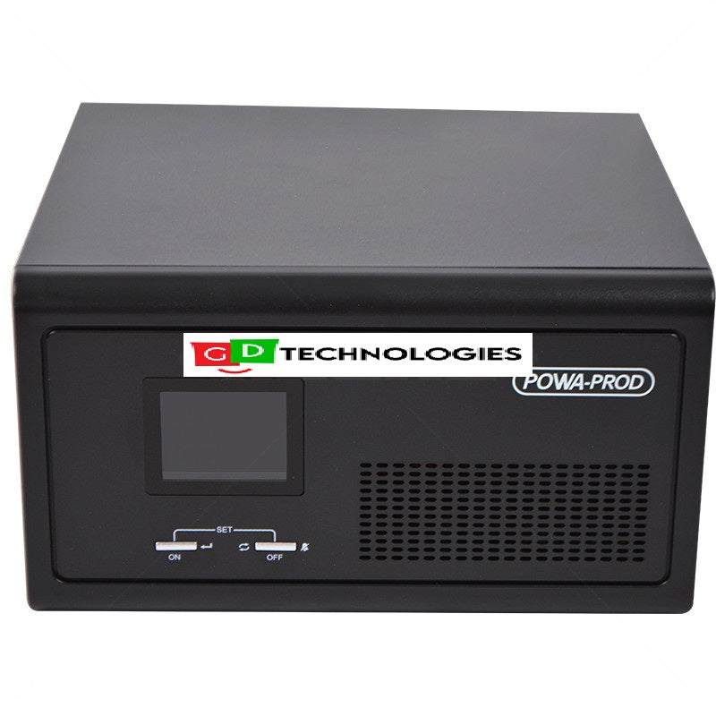 Powa-Prod Inverter 1000W Pure Sine Wave 12VDC Intelligent Charger LCD