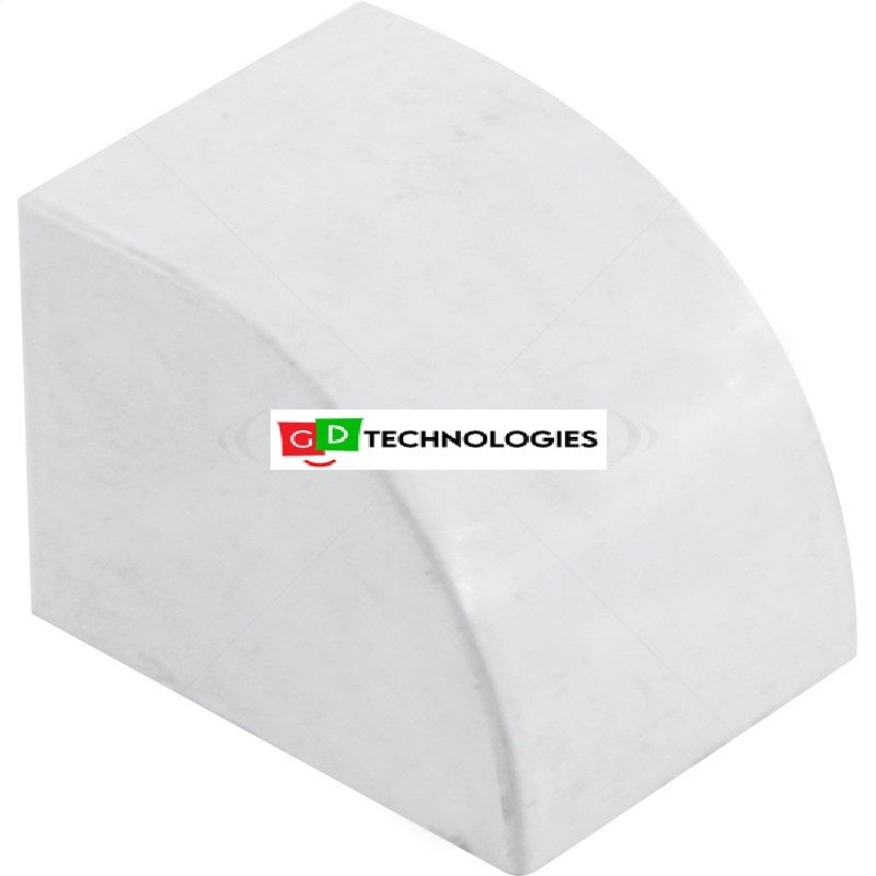 PVC - 40 x 40 TERMINAL END - WHITE