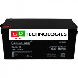 Securi-Prod Battery 12V 200Ah Lithium LiFePO4